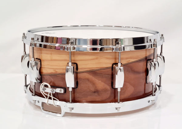14x6" American walnut & Olive wood snare drum – Liberty Drums